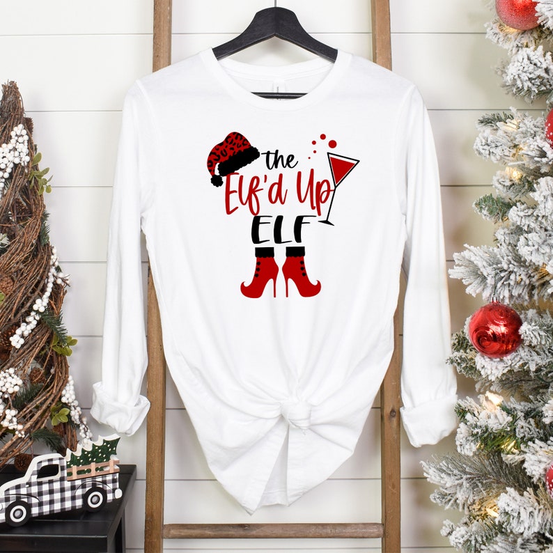 Elf'd up Elf Svg Png/ Cute Elf Shirt Design/ Drinking Elf Svg Png ...