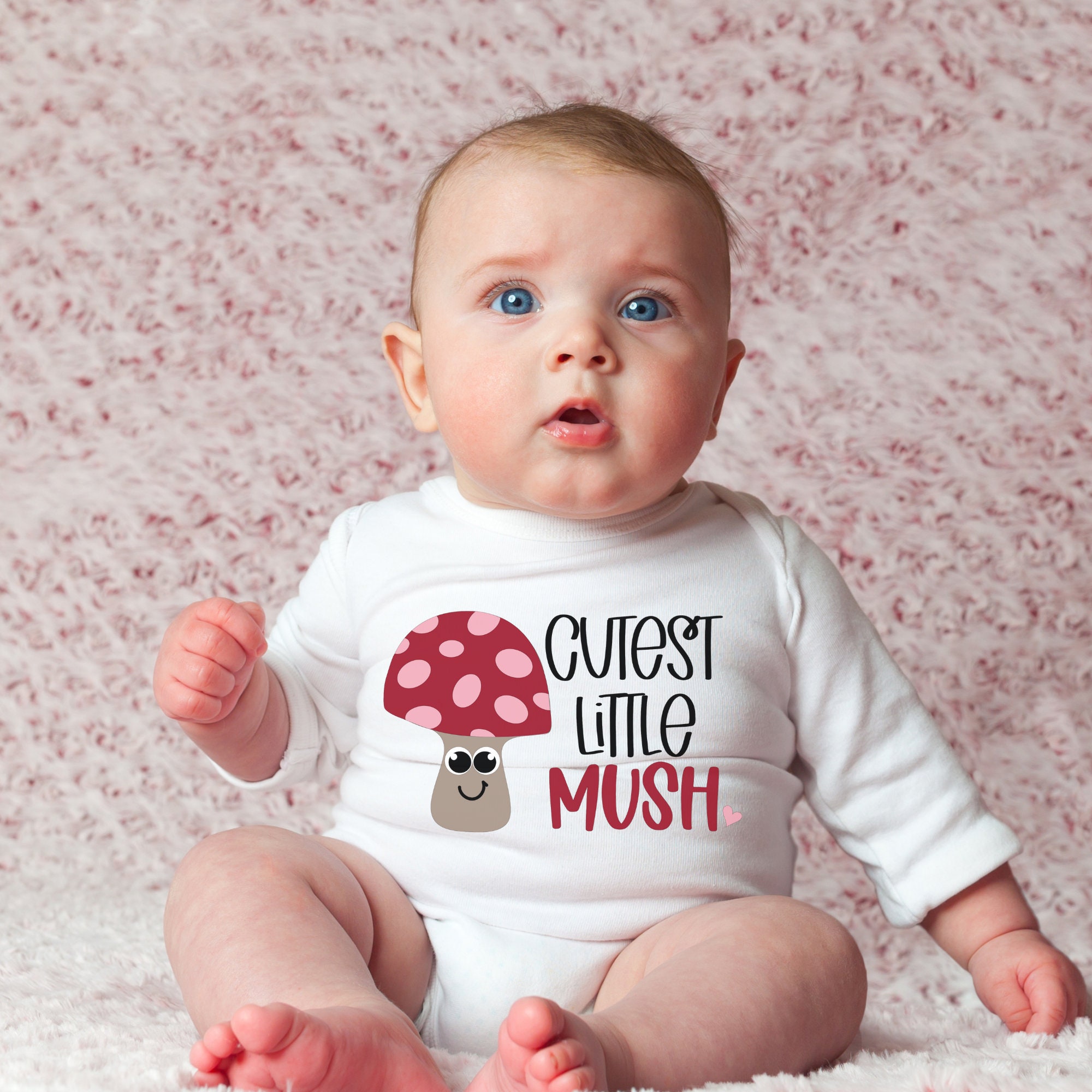 Cutest Little Mush Svg Png/ Cute Mushroom Svg Png/ Baby - Etsy