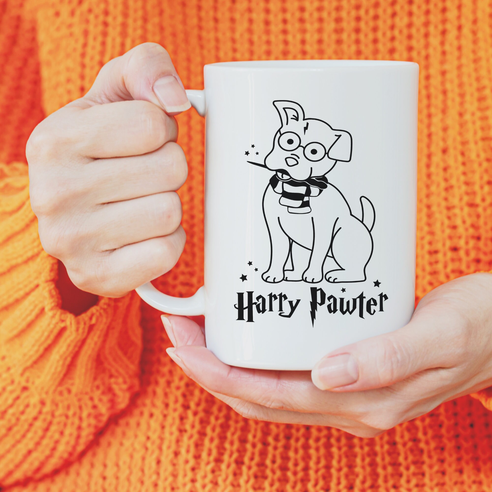 Harry Pawter Svg Png/ Potter Dog Svg Png/ Wizard Dog Cut File/ Wizard ...