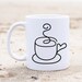Coffee Line Art Svg/ Coffee Svg/ Coffee Line Art Cut File/ Coffee Cup ...