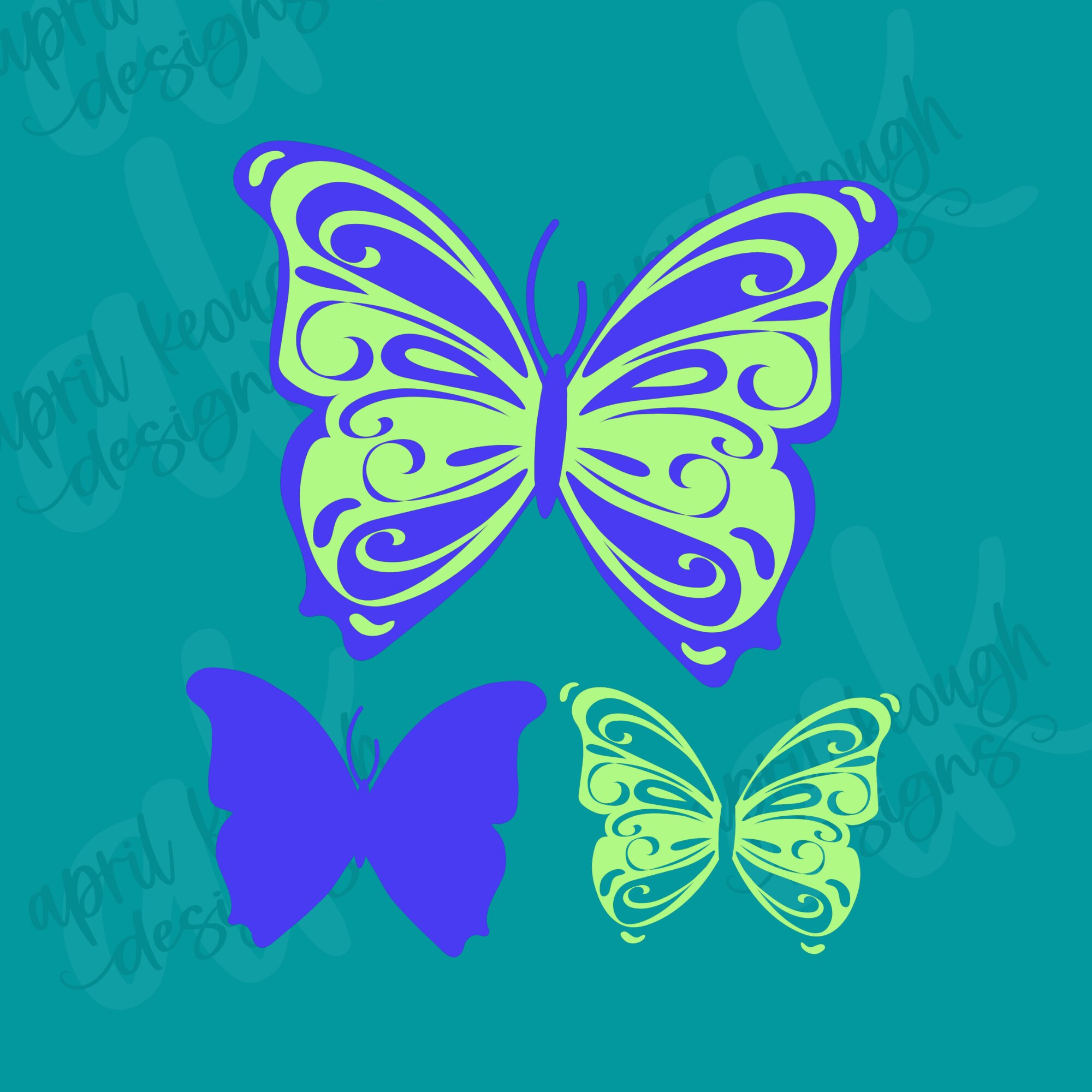 Butterfly Swirls Svg/ Cute Butterfly Cut File/ Butterfly With Swirls ...