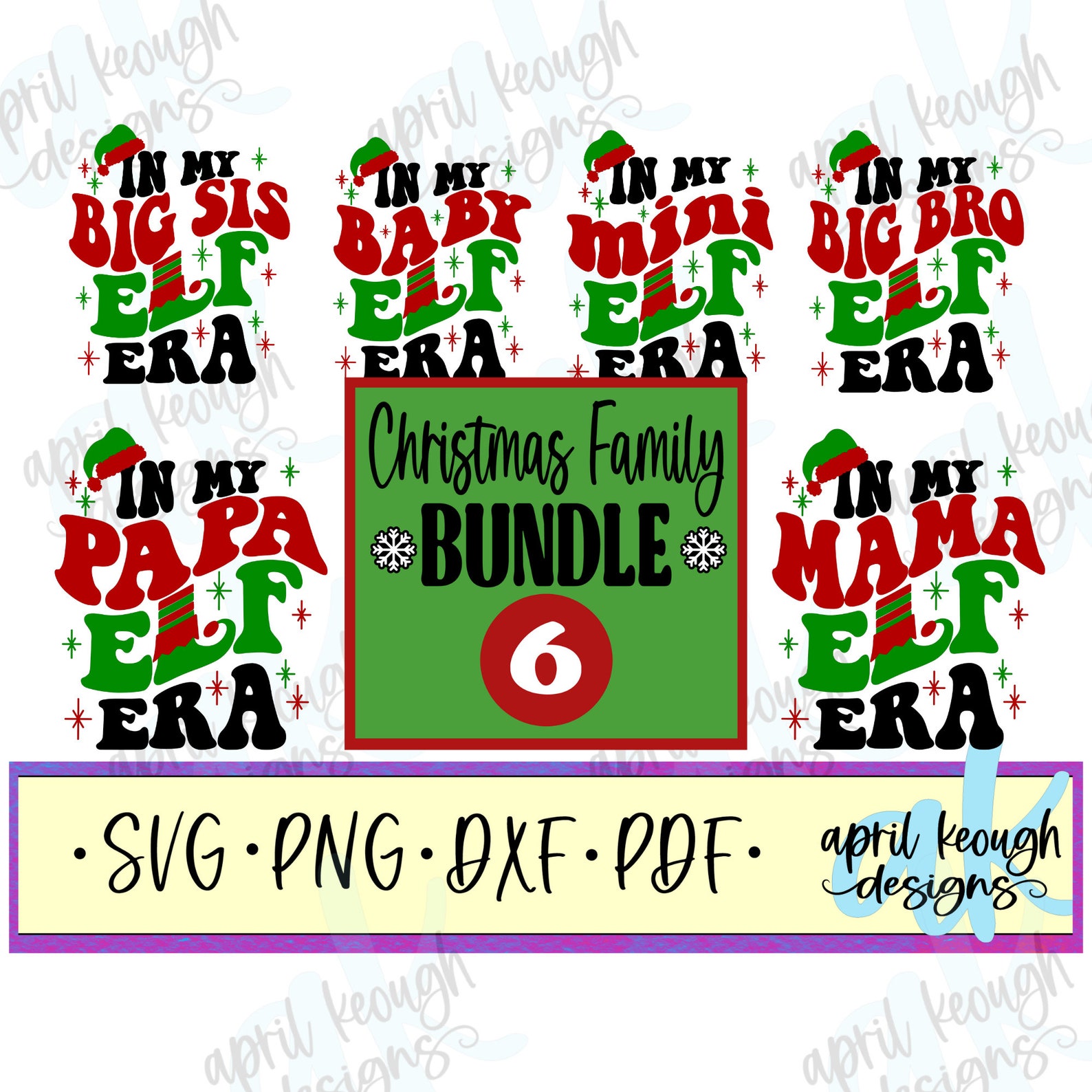 In My Elf Era Retro Family Bundle Svg Png/ Retro Elf Era Svg Png/ Retro ...