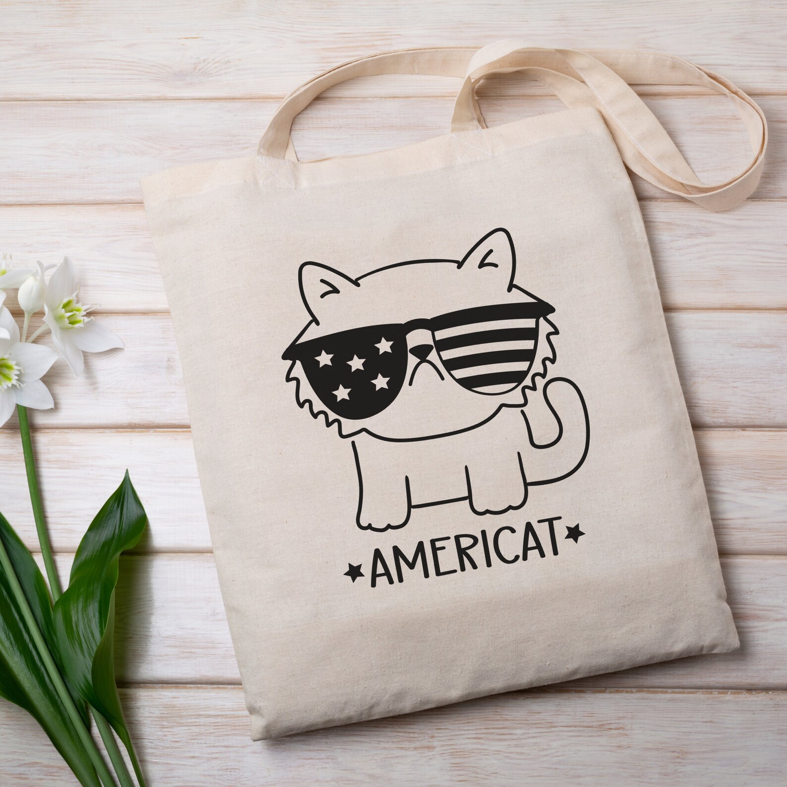 Americat Cat Svg Png/ 4th of July Cat Cut File Cricut Silhouette/ Stars ...