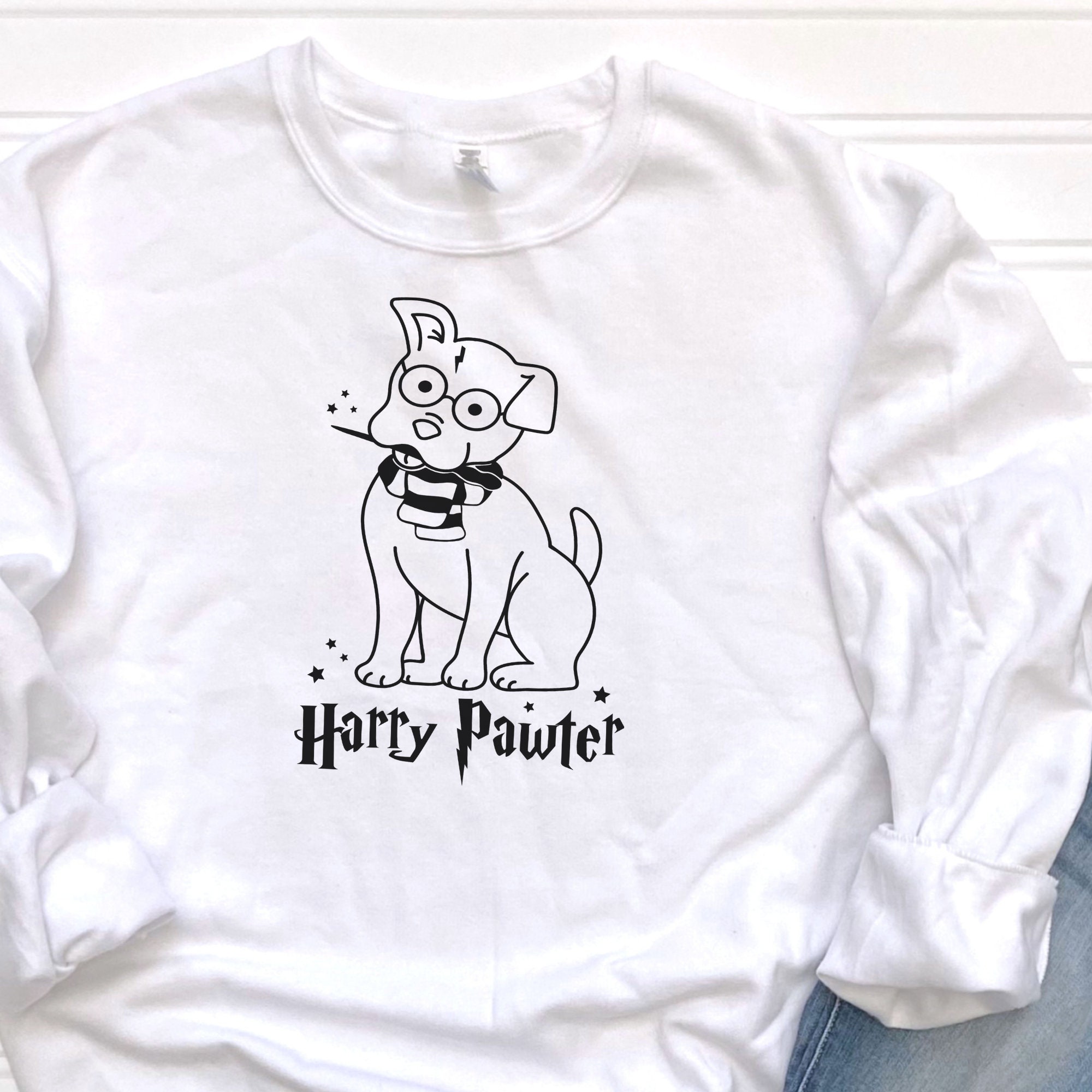 Harry Pawter Svg Png/ Potter Dog Svg Png/ Wizard Dog Cut File/ Wizard ...