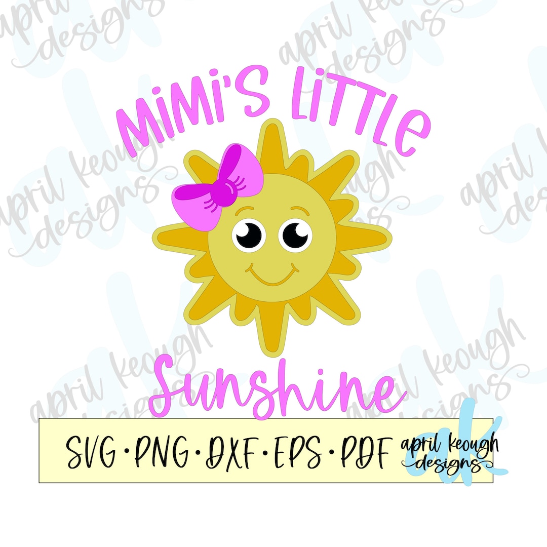 Mimi's Little Sunshine Svg Png/ Little Sunshine Svg Ong/ Sunshine Clip ...