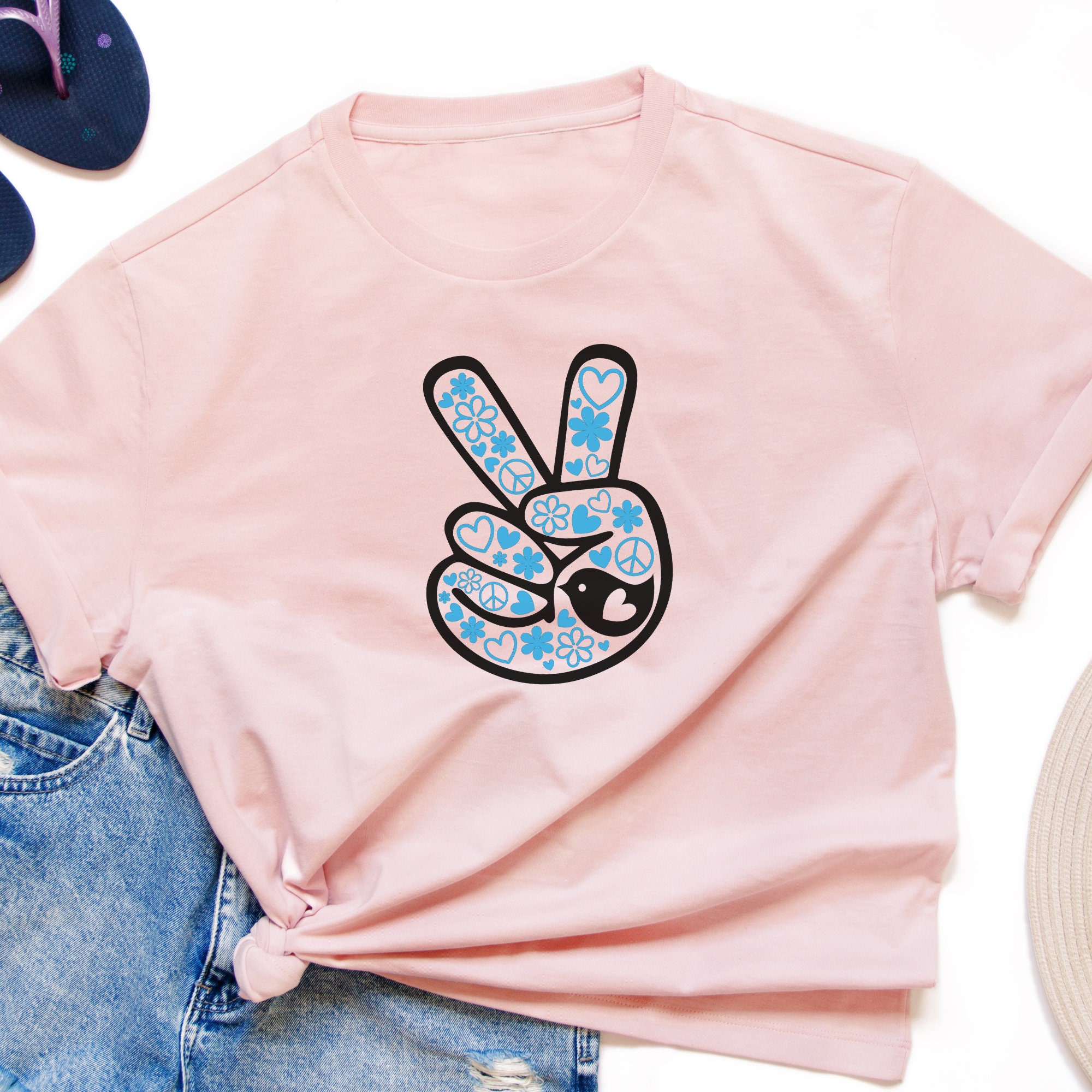 Retro Peace Love and Flowers Svg Png/ Peace Sign Svg/ Peace - Etsy