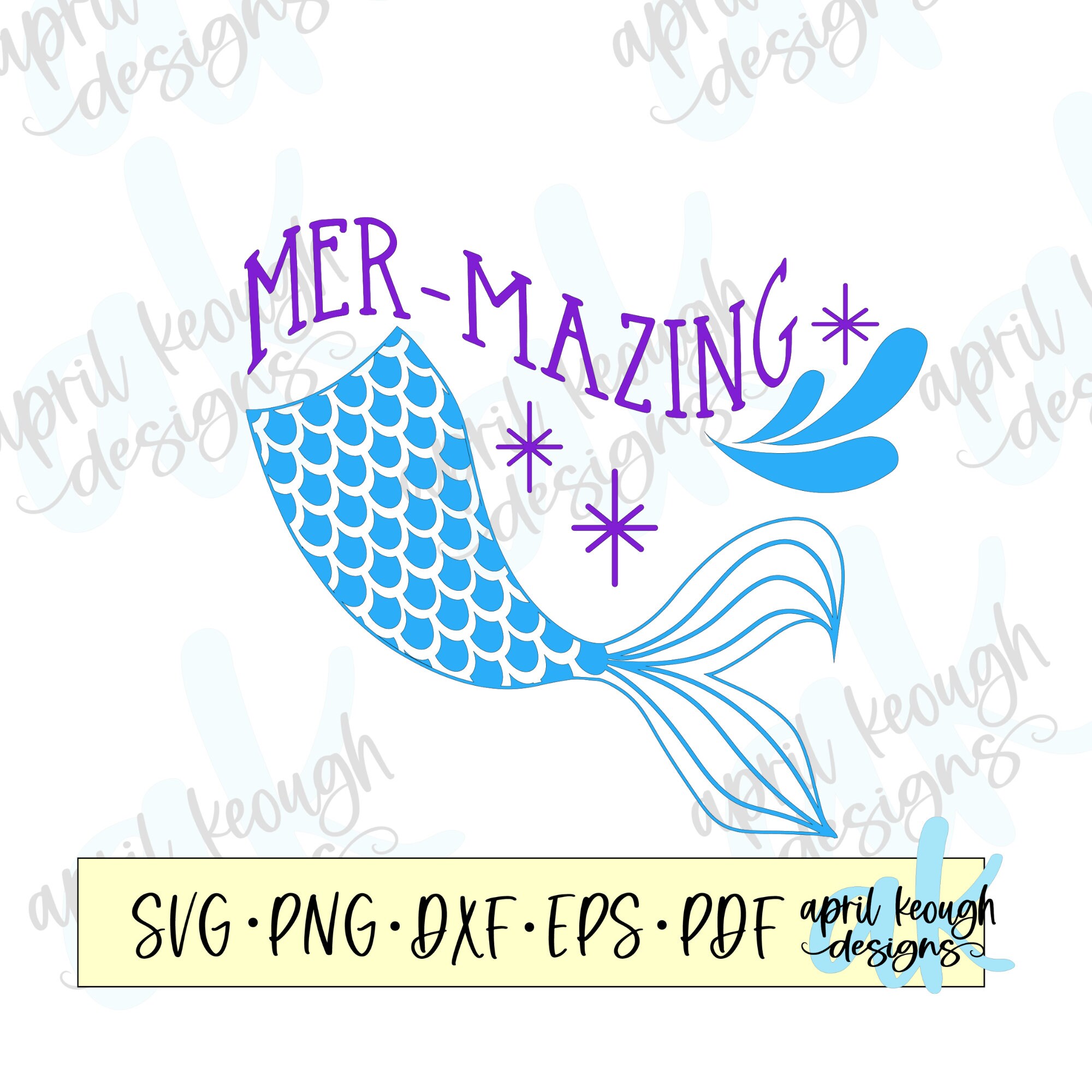 Mer-mazing Svg/ Mermaid Tail Svg/ Mermaid Svg/ Mermazing Cut File ...