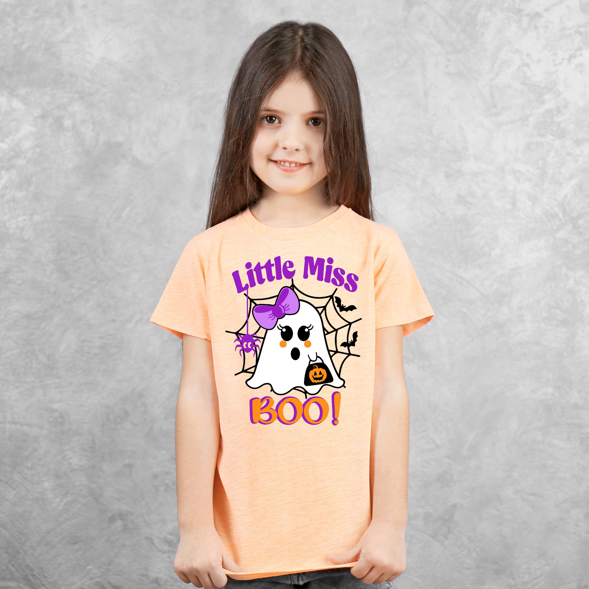 Little Miss Boo Svg Png/ Little Girl Ghost Shirt Design/ Cute Halloween ...