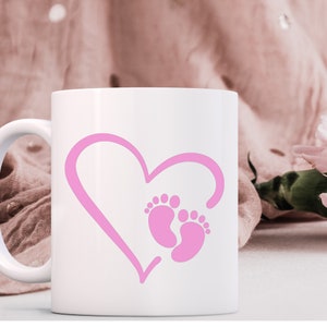 Pink Baby Footprints BUNDLE Svg Png/ Baby Footprints Svg Png/ Baby ...