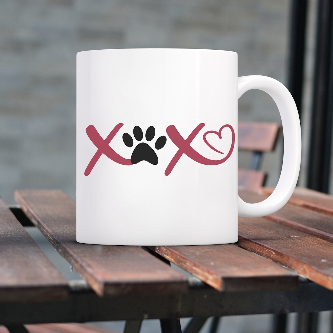 XOXO Paw Print Svg Png/ Paw Print Svg Png/ Love My Dog Love - Etsy