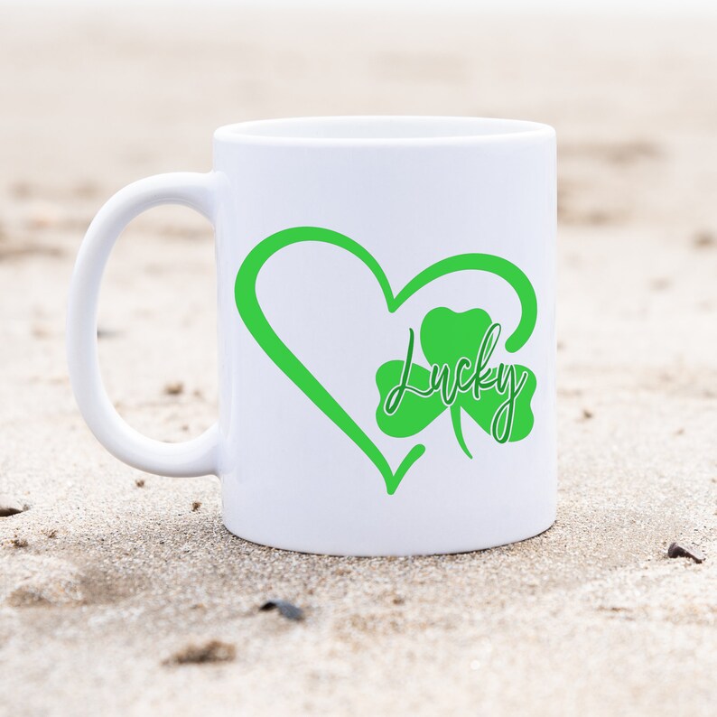 Lucky Shamrock Heart Svg Png/ Irish Luck Cut File Cricut Silhouette ...