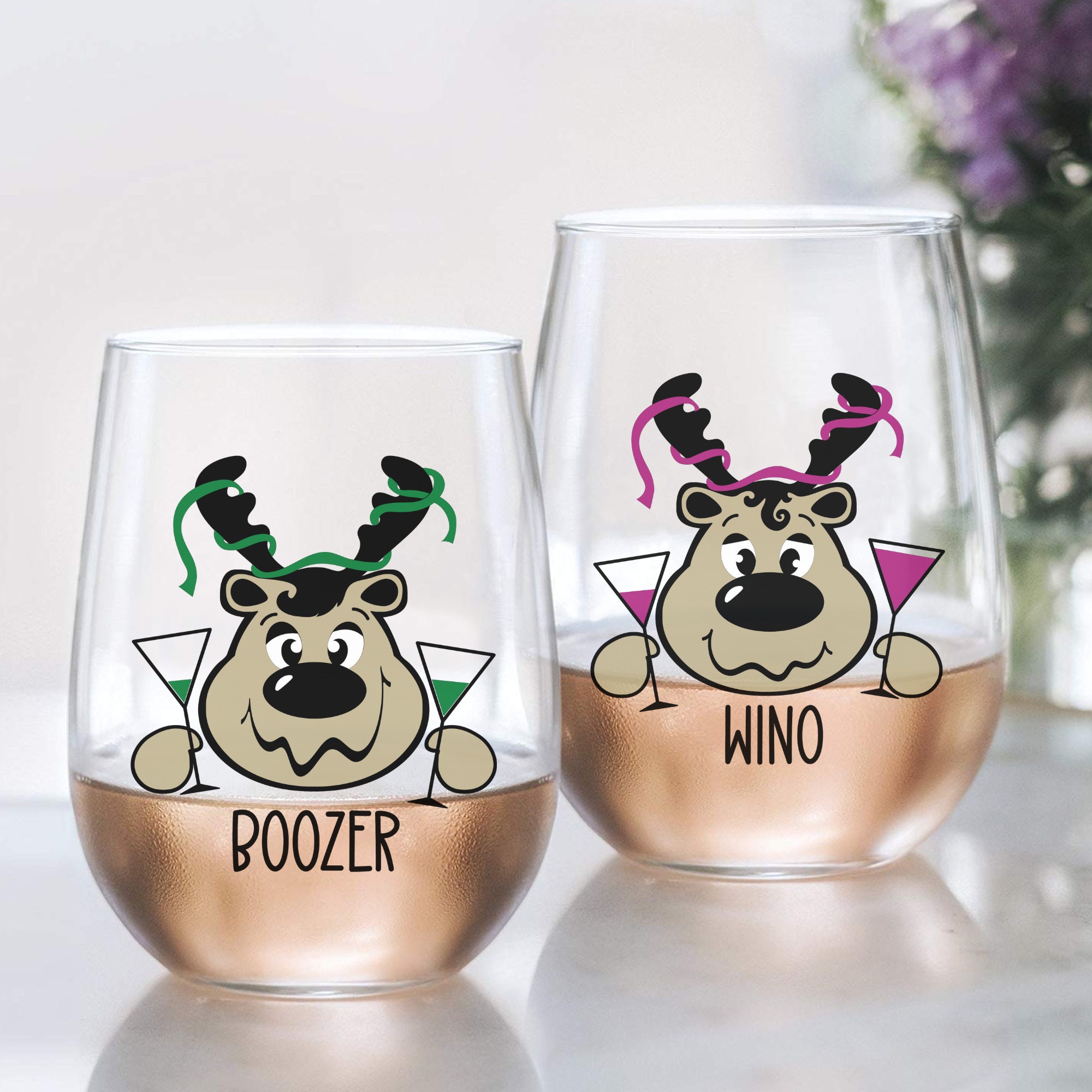 Drunk Reindeer Bundle Svg Png/ Drinking Reindeer Group Shirts Svg Png ...