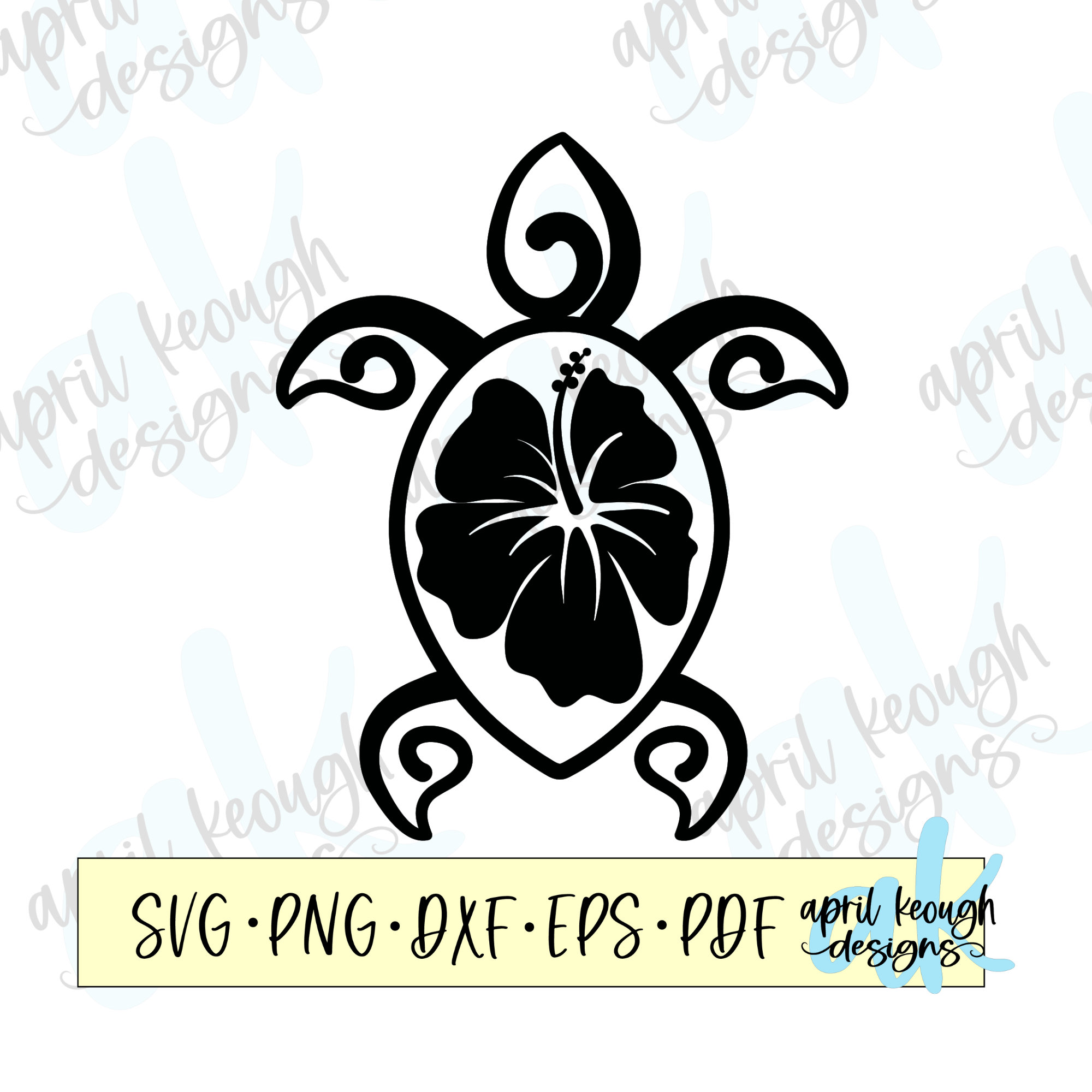 Hibiscus Sea Turtle Svg/ Flower Sea Turtle Svg/ Sea Turtle - Etsy