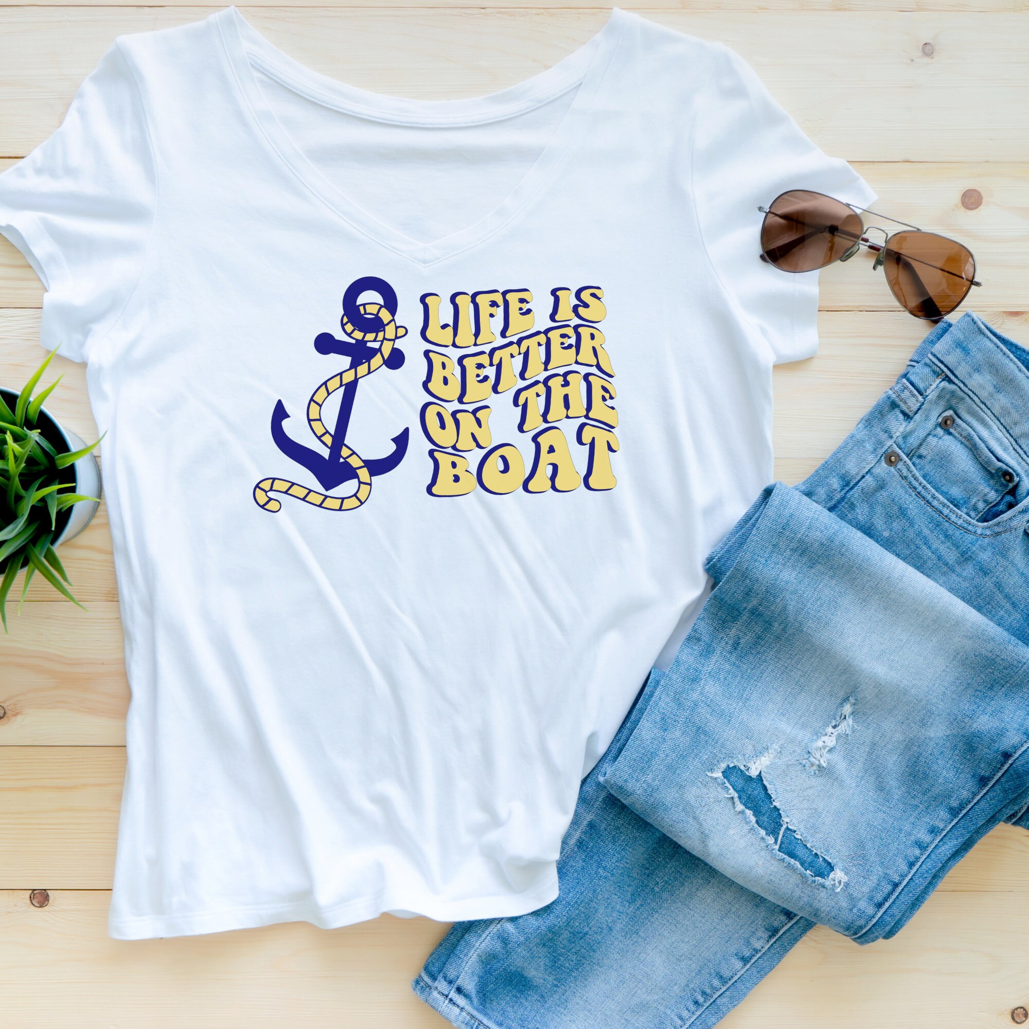 Life is Better on the Boat Retro Svg/ Retro Life is Better on the Boat ...