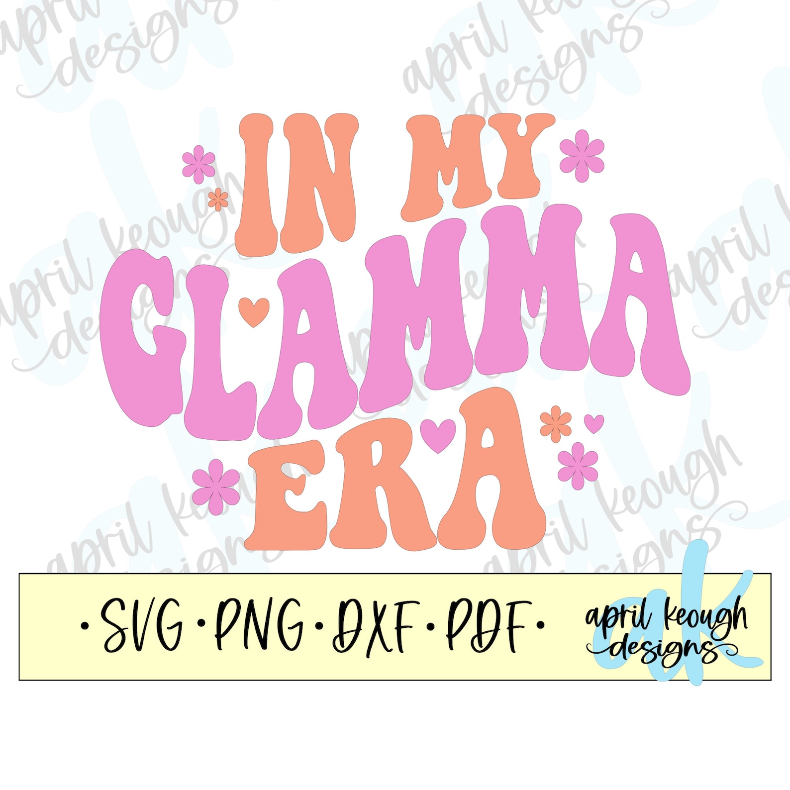 In My Glamma Era Retro Svg Png/ Retro Glamma Svg Png/ Glamma Era Cut ...