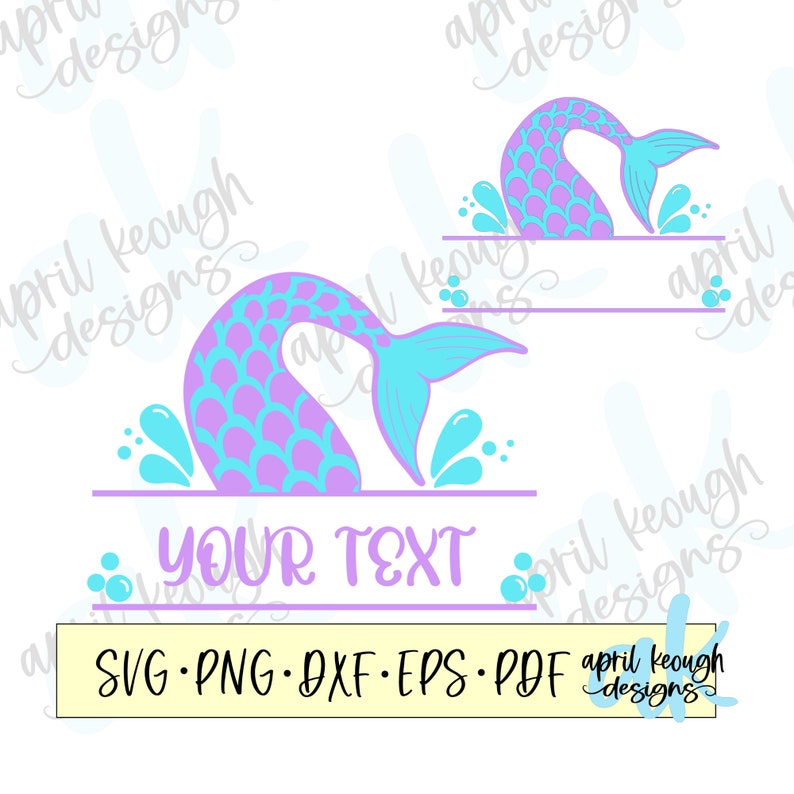 Mermaid Split Tail Svg/ Mermaid Tail Svg/ Mermaid Tail Cut File ...