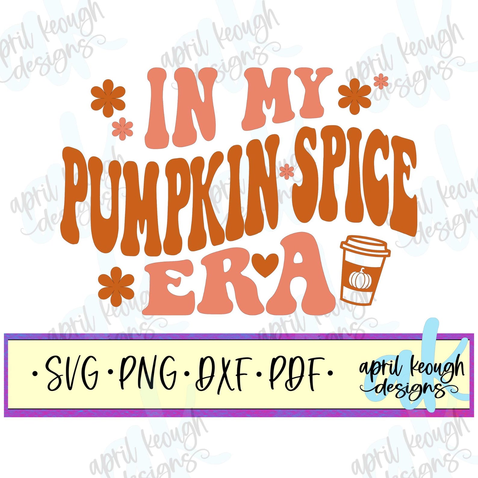 In My Pumpkin Spice Era Retro Svg Png/ Retro Pumpkin Spice Png/ Era Cut ...