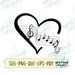 Music Notes Heart Svg/ Heart With Music/ Love Music Svg/ Music Notes ...