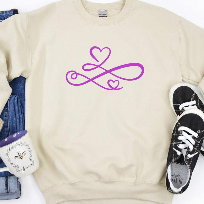 Infinity Swirls With Hearts Svg Png/ Double Heart Swirls Cut - Etsy