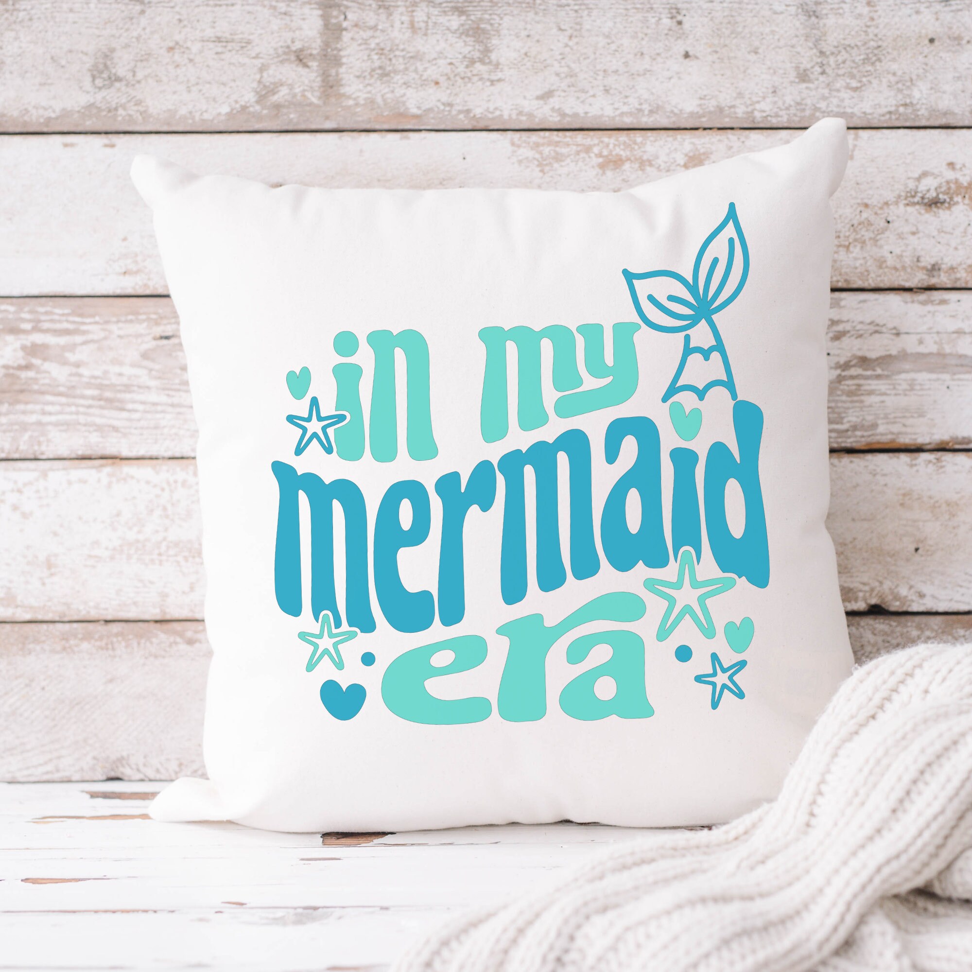 In My Mermaid Era Retro Svg Png/ Mermaid Svg Png/ Mermaid Tail Cut File ...
