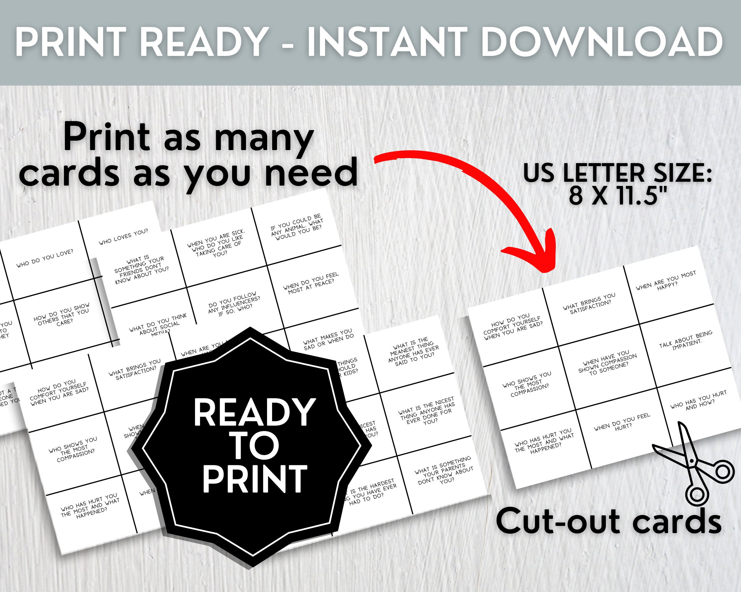 DEEP-THOUGHT Conversation Starters for Teens and Adults, Table Topics ...