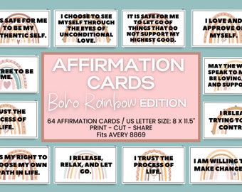 Affirmation Cards, Printable Cards, Motivational Cards, Positivity ...