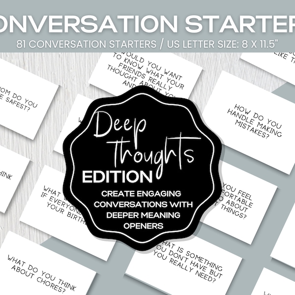 Family Conversation Cards - Etsy