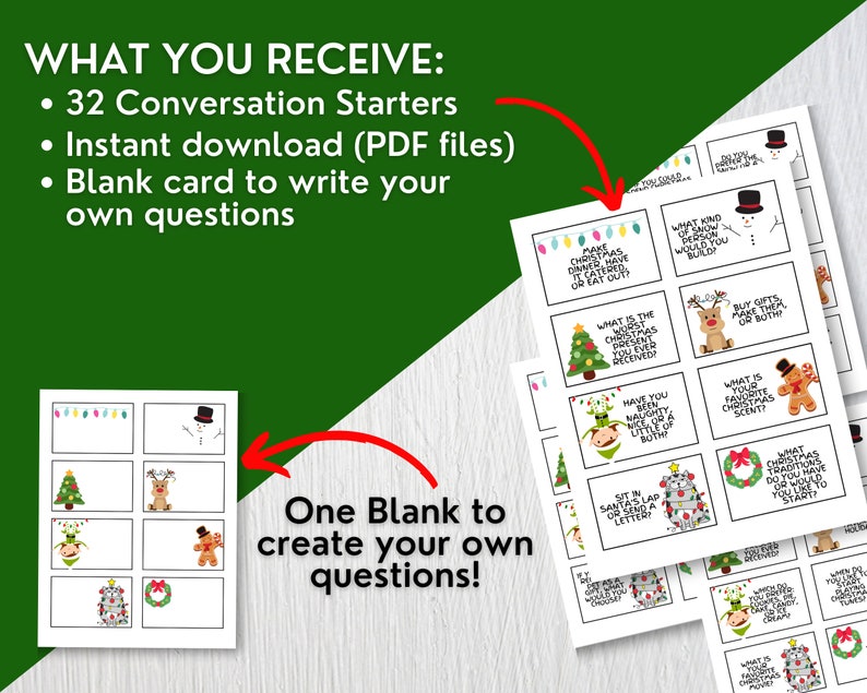 CHRISTMAS CONVERSATION STARTERS, Table Topics for Christmas Parties ...