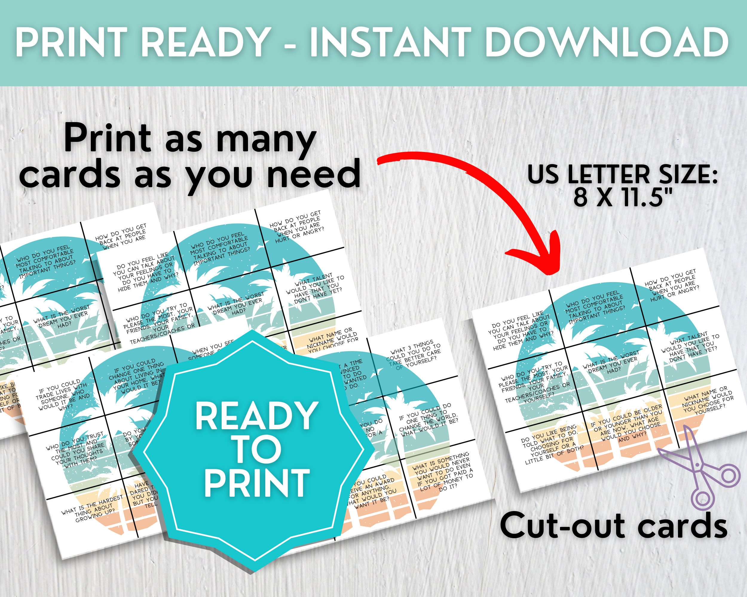 TEEN CONVERSATION STARTERS Bundle, Table Topics for Parent & Teens ...