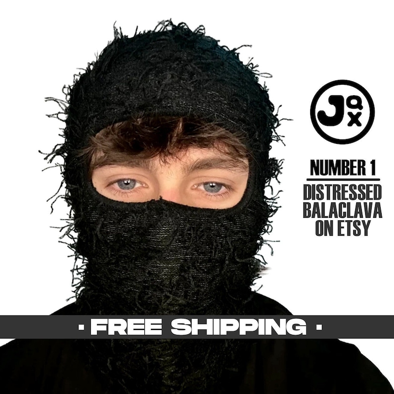 Yeat Inspired - Distressed Balaclava - Winter - Comfy - Etsy