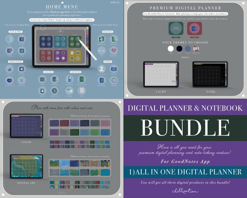 Goodnotes Ultimate Bundle: 2026premium All-in-one Digital Planner | 2 X ...