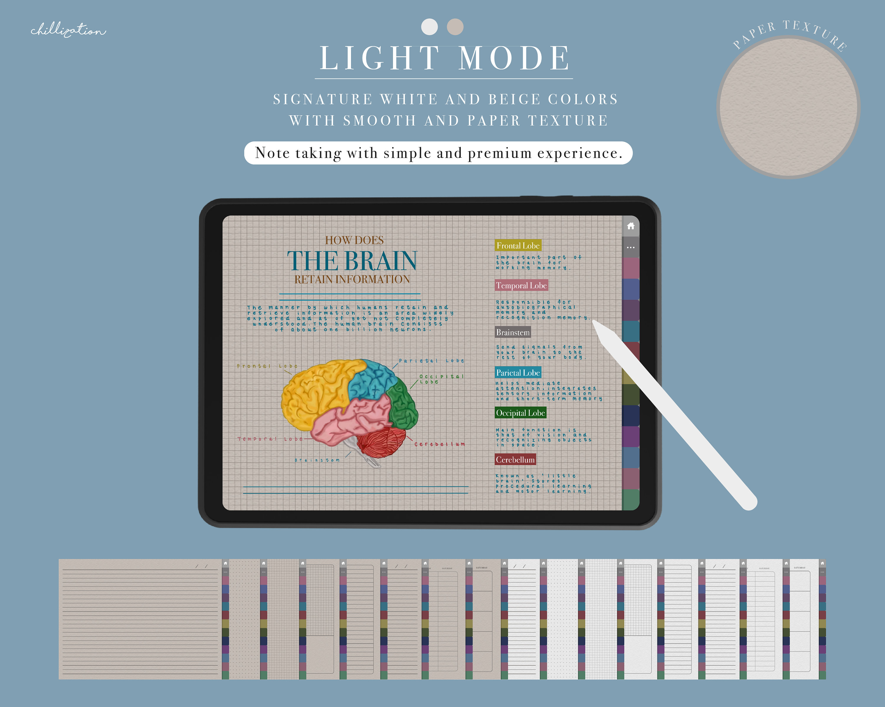 Horizontal Digital Notebook for Goodnotes | 4700+ Stickers (digital ...