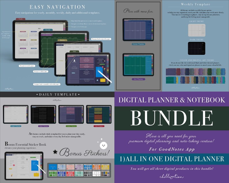 Goodnotes Ultimate Bundle: 2026premium All-in-one Digital Planner | 2 X ...