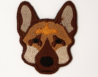 Embroidered German Shepherd Patch - Etsy