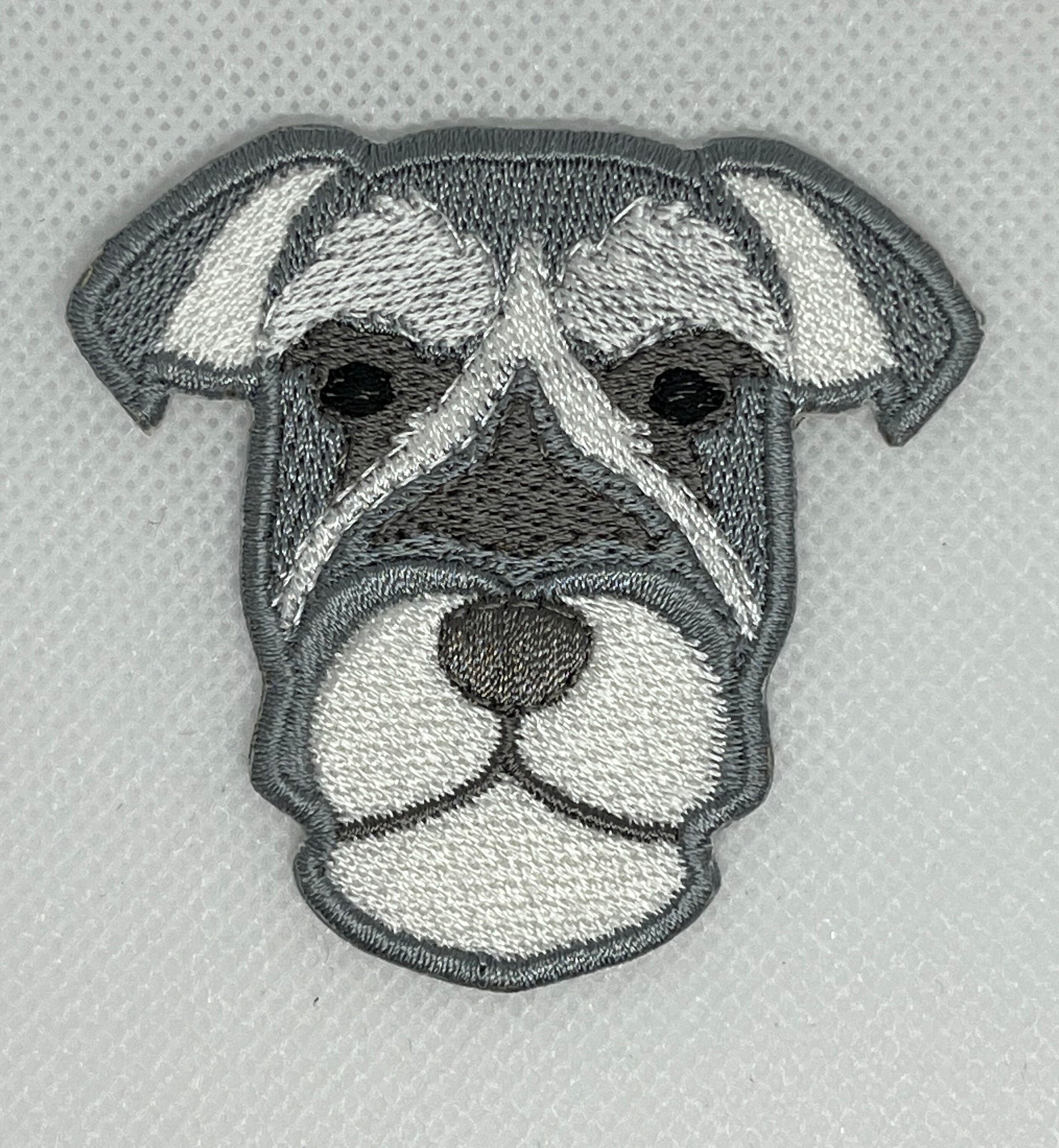 Schnauzer Embroidered Iron-on Patch - Etsy