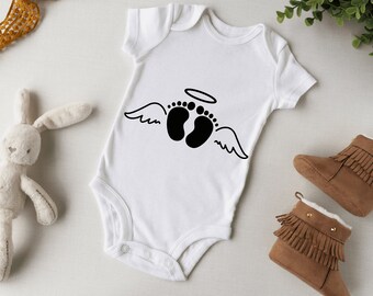 Footprint Angel Svg - Etsy