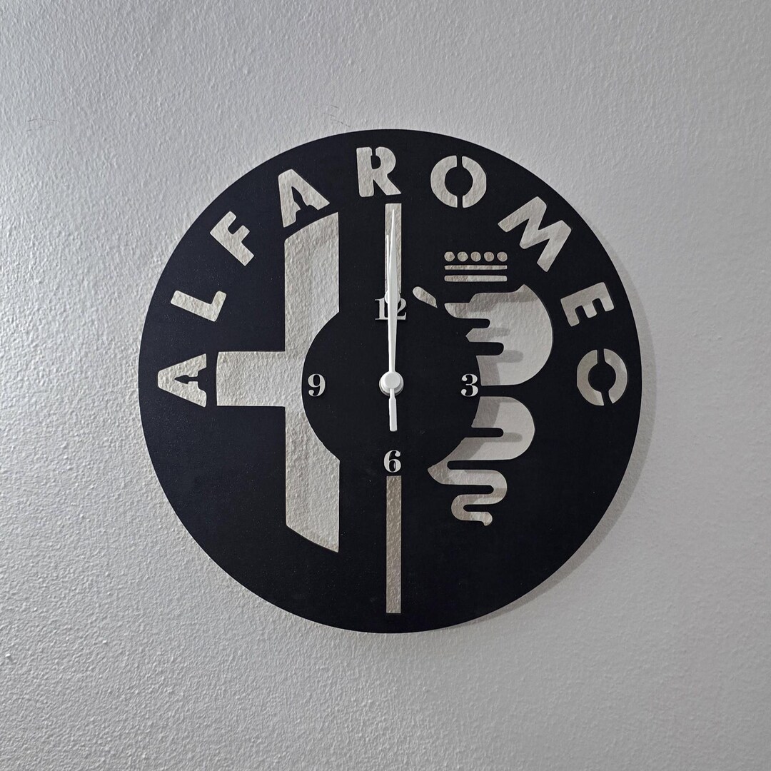 Alfa Romeo Clock DXF SVG Digital File for Cnc - Etsy