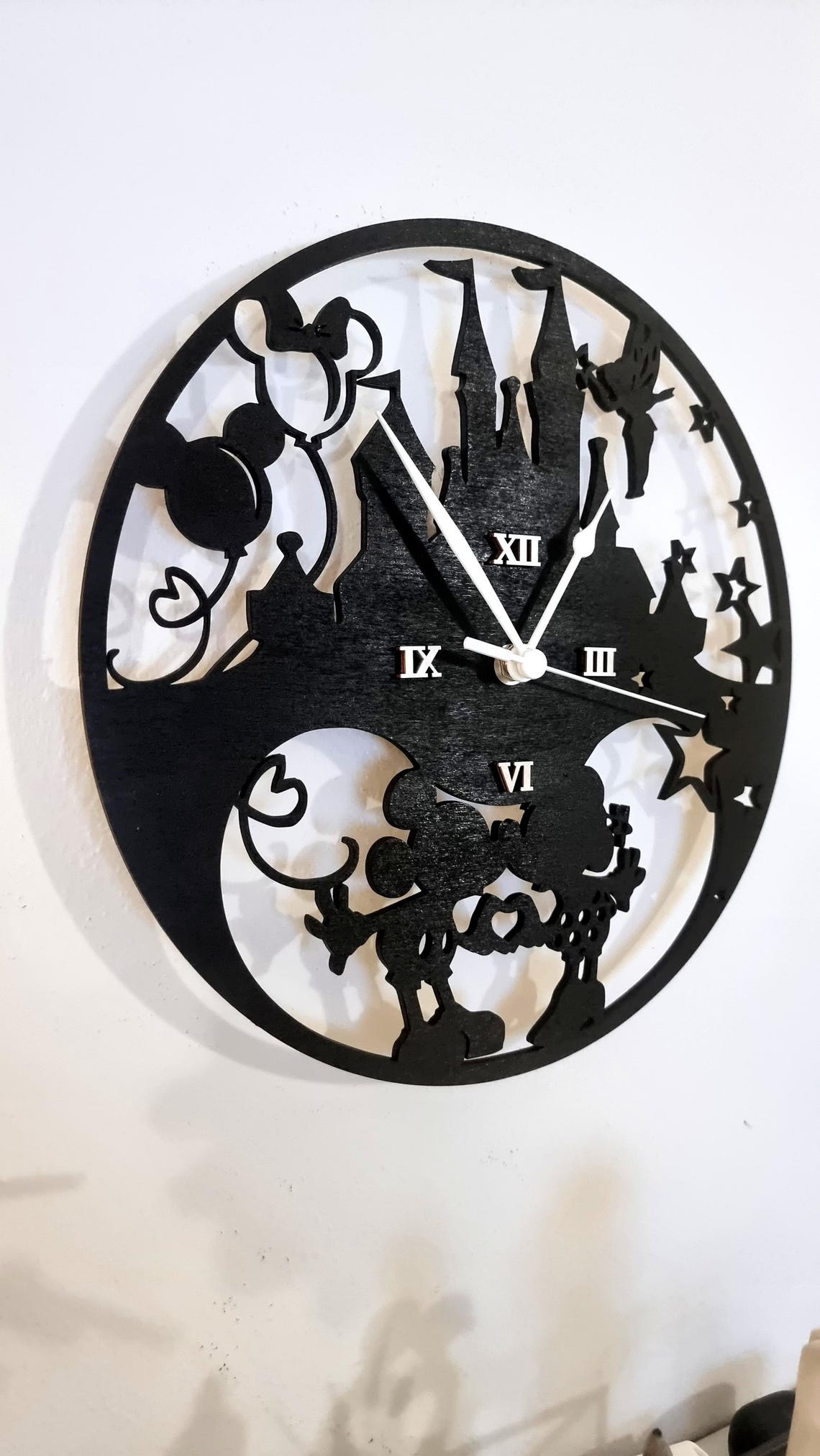 Walt Disney Castle Clock DXF SVG Digital File for Cnc - Etsy