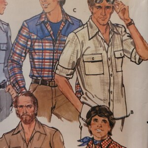 UNCUT Vintage 1970s Teen Boy's Button Down Semi-fitted Shirt Pattern ...