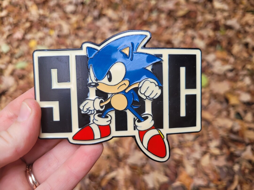 Vintage Sonic the Hedgehog Official Sega Genesis Belt Buckle VTG 1990s ...