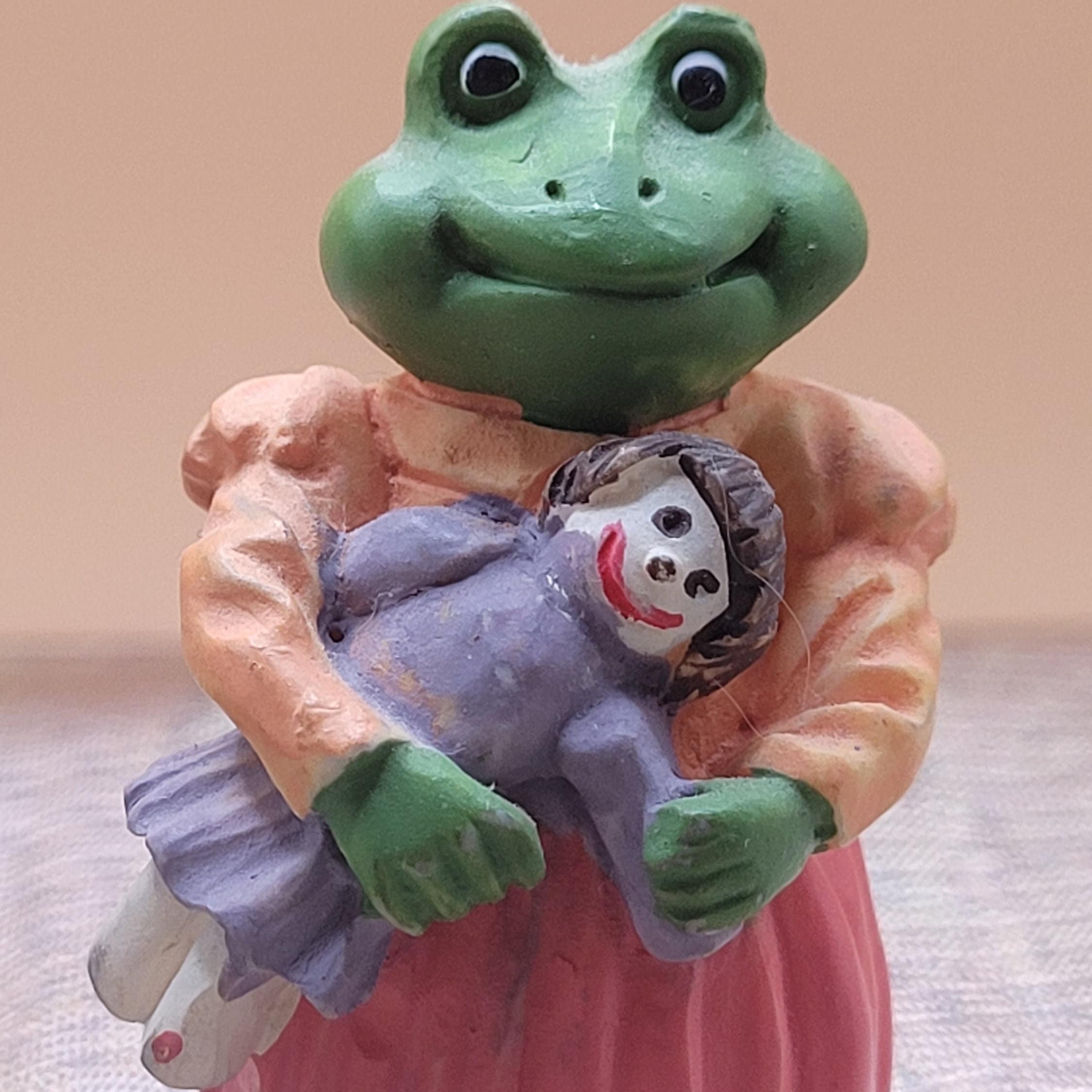 Set of Four Vintage Anthropomorphic Frogs - 1991 J.C. Country Girl ...