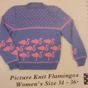 Vintage 80s Knit Sweater Pattern Hardcover Book, 40+ Patterns!! Animal Sweaters, Christmas ...