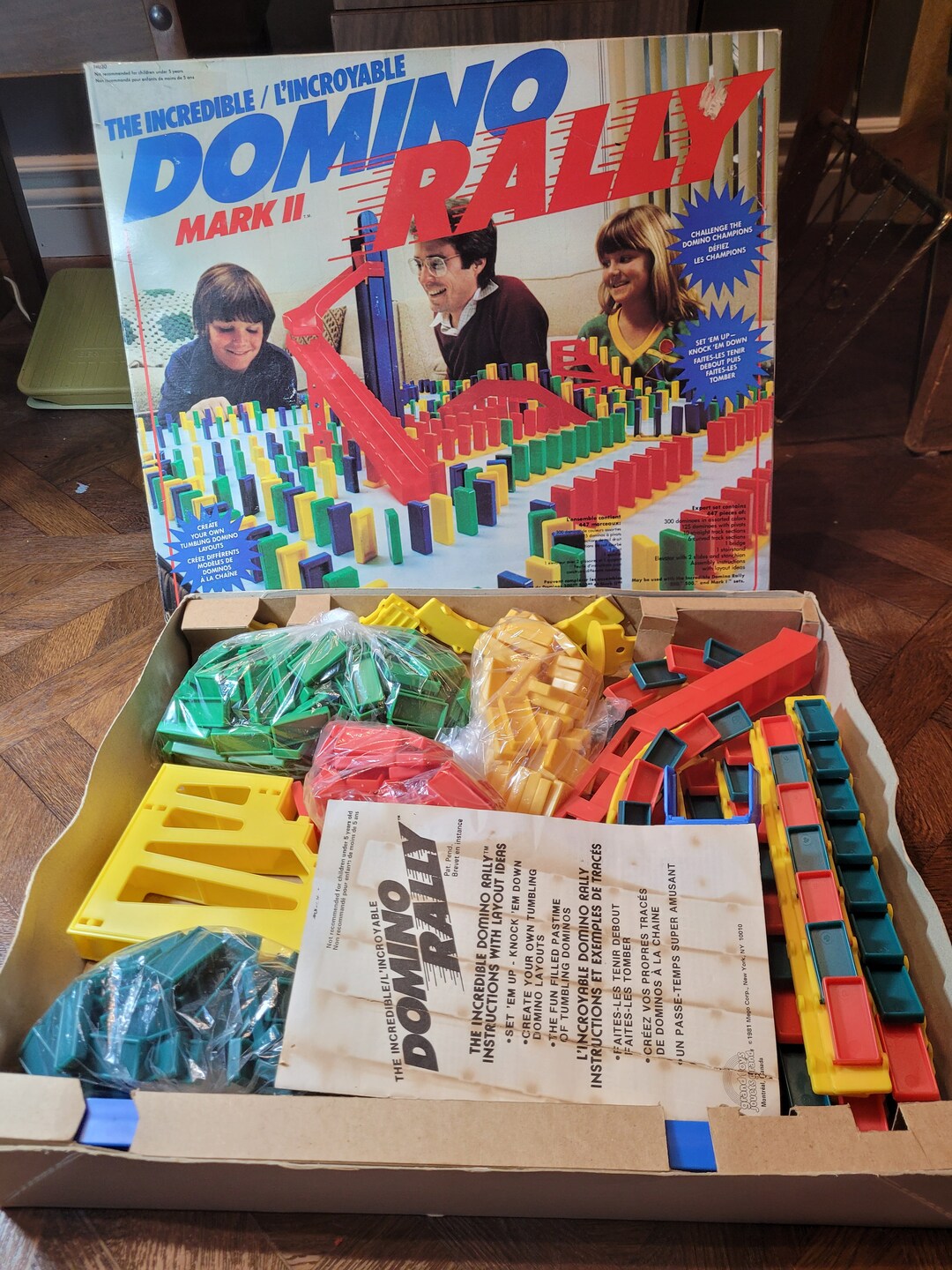 Vintage Domino Board Game - the Incredible Domino Rally Mark 2!! 1981 ...