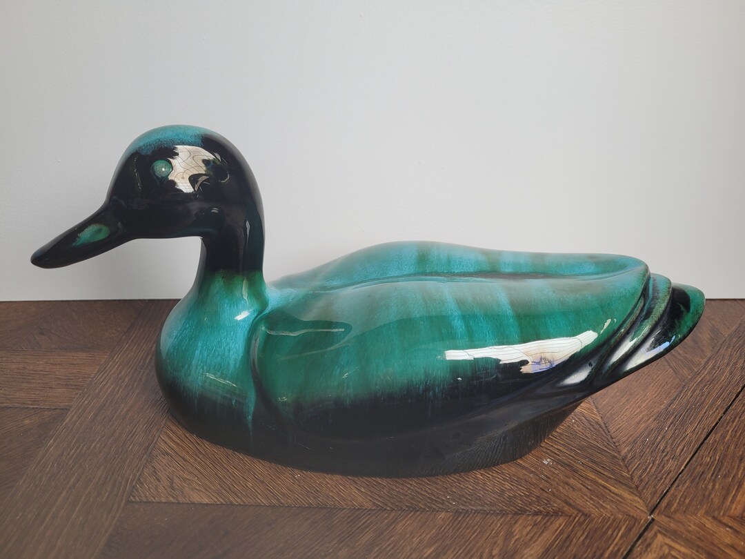 Vintage Blue Mountain Pottery Duck Figurine - Canadian Home Decor - Etsy