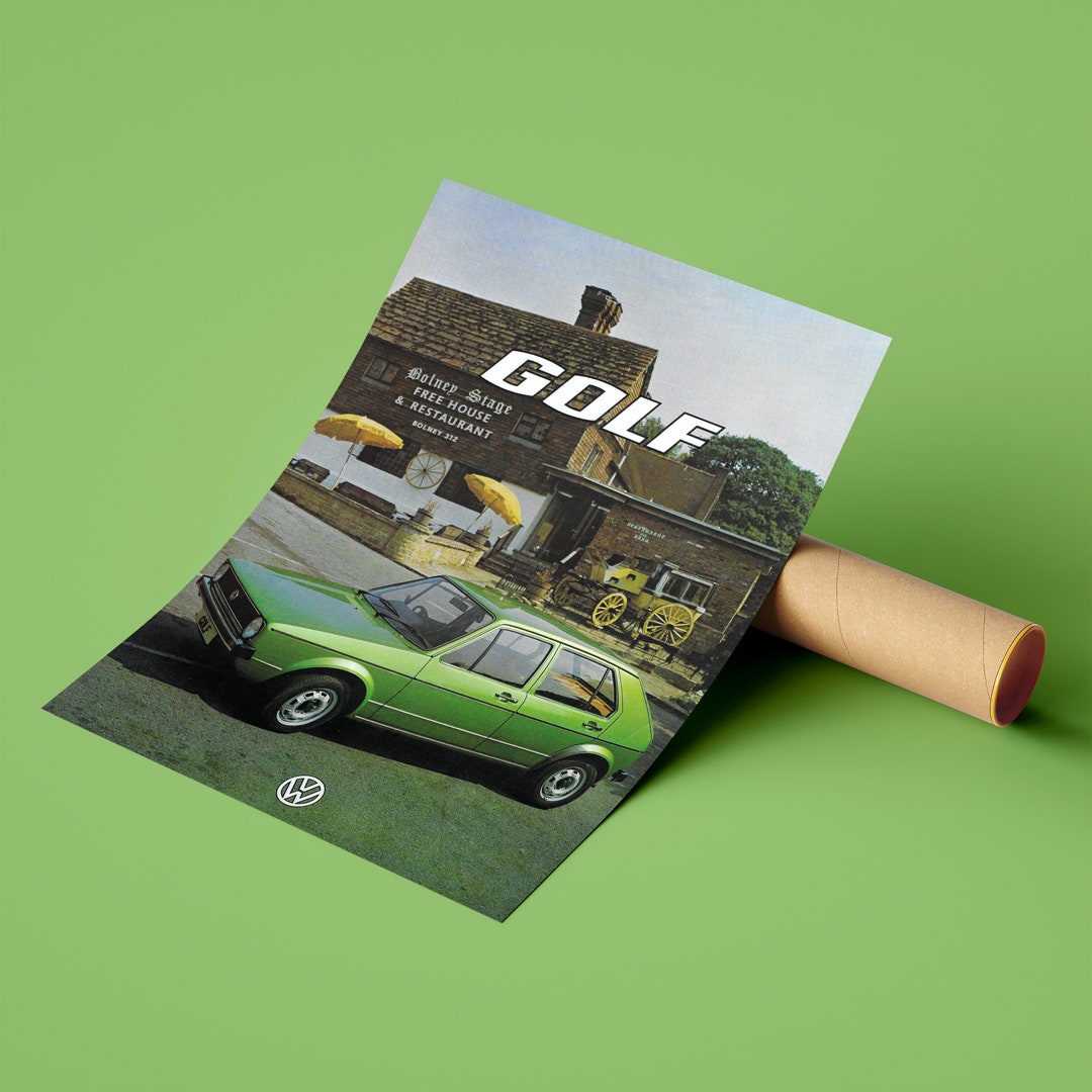 VW Golf MK1 Poster Vintage Advert - Etsy
