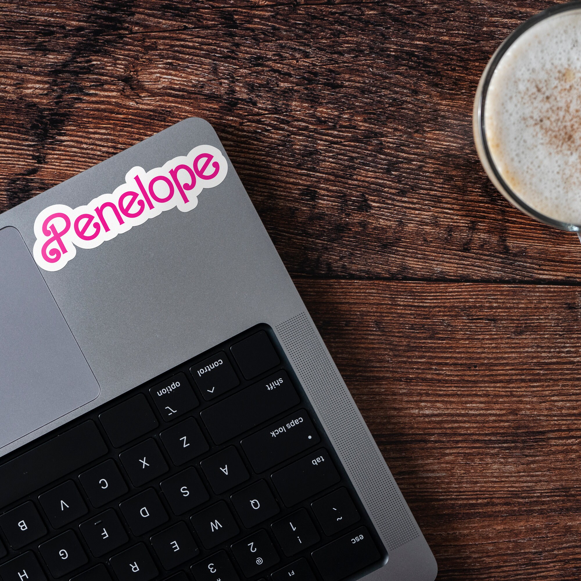 Pink Name Sticker - Etsy