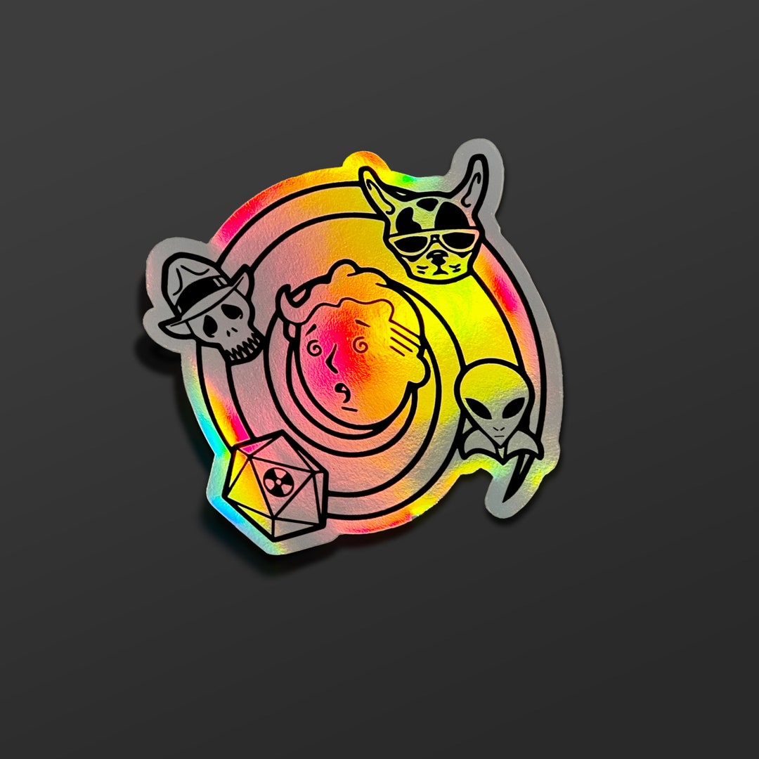 Fallout Holographic Stickers Vault Boy Nuka Cola - Etsy