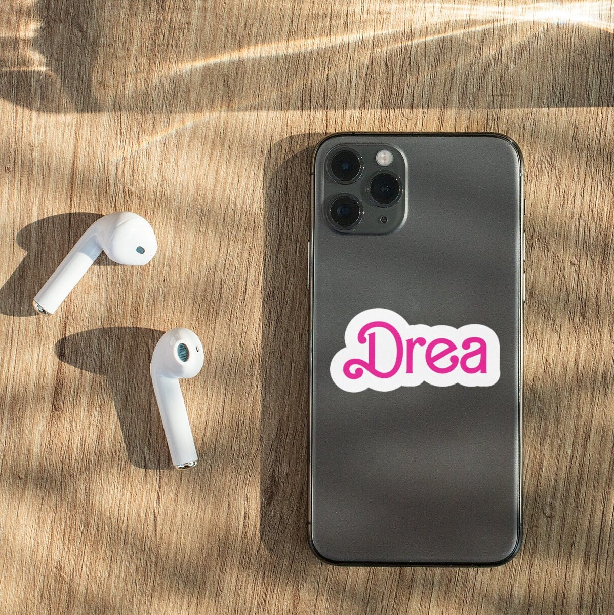 Pink Name Sticker - Etsy