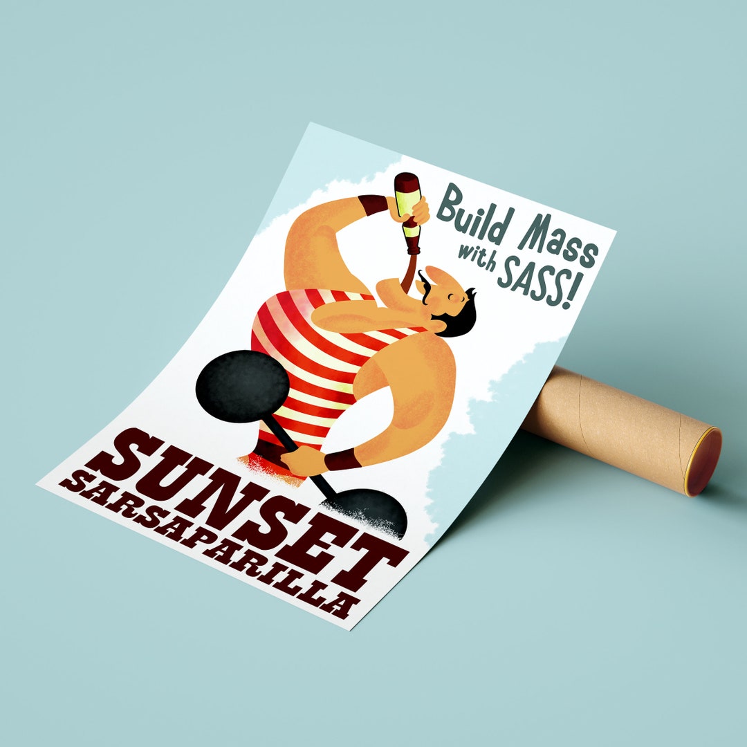 Fallout Inspired Poster sunset Sarsaparilla Vintage 1950s Style - Etsy