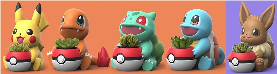 Starter Pokemon Planters - Etsy